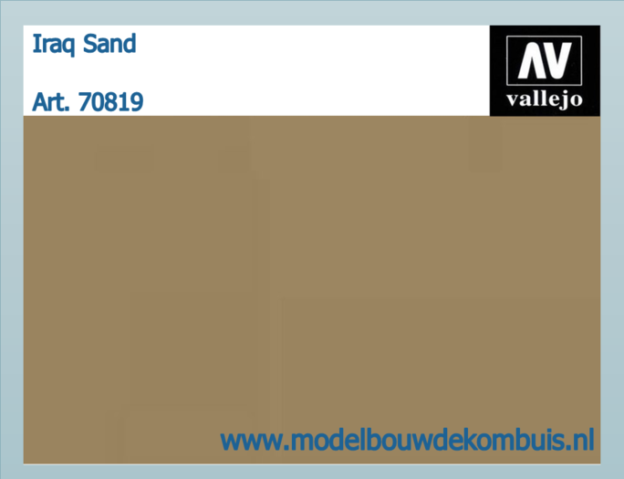 Vallejo Iraq Sand - Modelbouwdekombuis