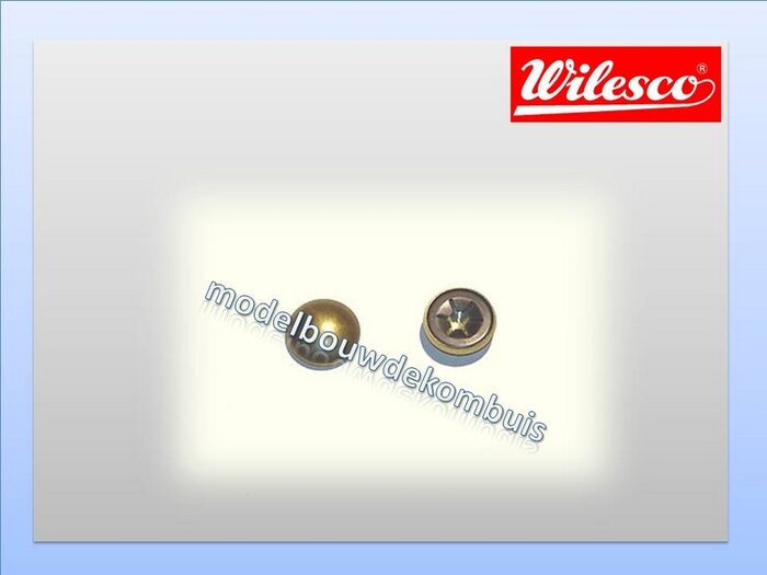 Afdekopje Messing 5 mm. WIL-01879 - Modelbouwdekombuis